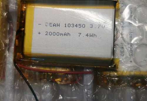 Аккумулятор li-po 4,2 в 2000 mAh