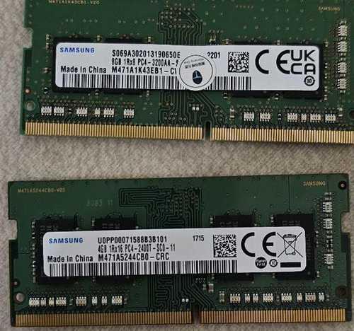 Оперативная память ddr4 sodimm 12 GB (4 8)