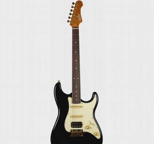 Электрогитара JET Guitars JS-480 Stratocaster HSS Gold HW Black