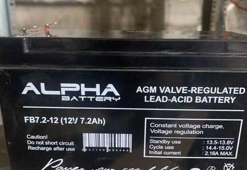 Аккумулятор для ибп alpha Battery FB7.2-12