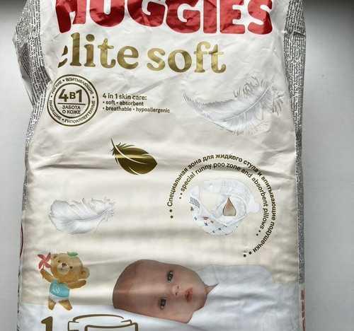 Подгузники Huggies elite soft 1