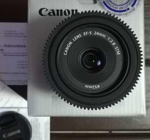 Объектив Canon ef-s 24 STM