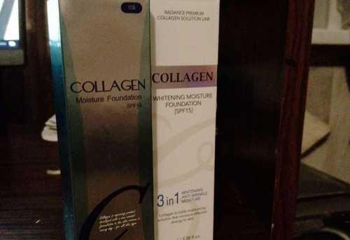 Тональный крем collagen кушоны,пудры OCheal