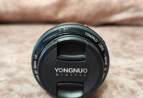 Объектив Yongnuo 35mm 2.0 для Сanon