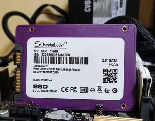 SSD 512GB SATA 3.0 новый