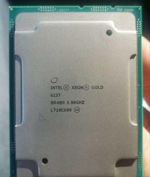 Xeon Gold 6137 8 ядер 3.9-4.2Ghz 25mb 205w