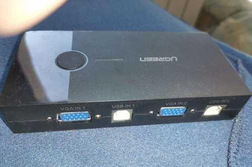 KVM Switch переключатель kvm 2к1 модель ug-30357