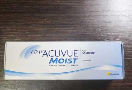 Линзы 16 шт acuvue moist однодневные -4. 5