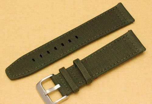 Ремешок ткань Cordura зелёный (хаки) 20, 24 мм