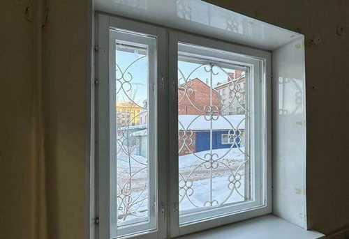 Окно деревянное двустворчатое 1450*1450