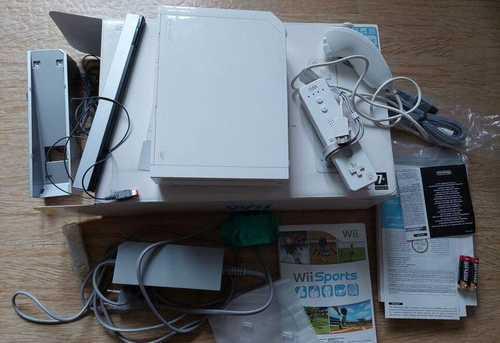 Приставка Nintendo Wii белая, Wii Zapper, геймпад