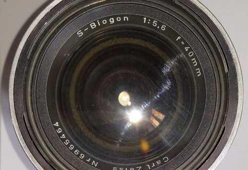 Объектив s-biogon 1:5,6 f40 mm