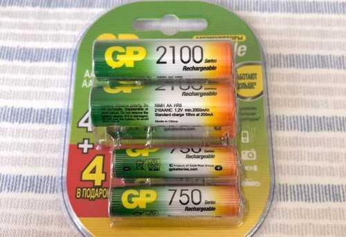 Аккумуляторы gp (2100 и 750 mAh)