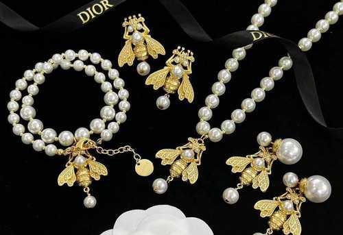 Ожерелье, серьги Dior