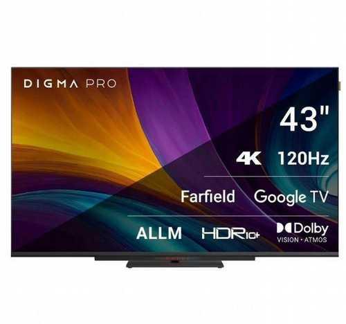 Телевизор SMART tv 43 дюйма digma pro und 43