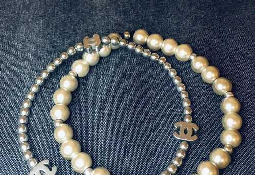 Комплект браслетов в стиле Chanel