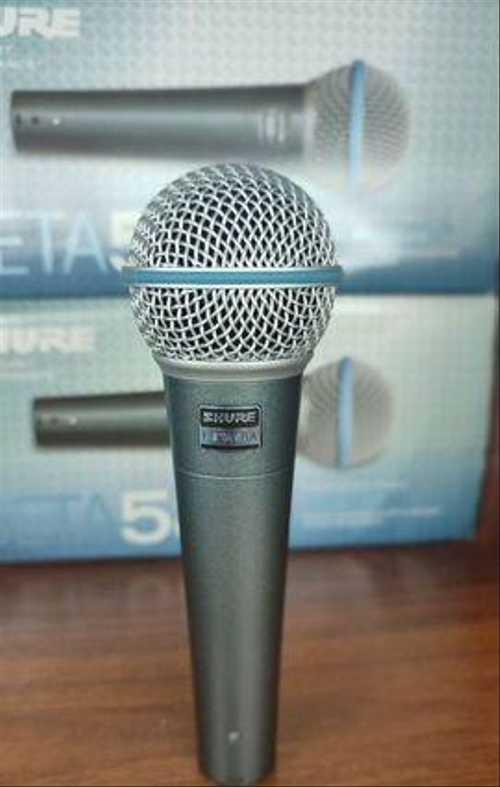 Профессиональный вокальный микрофон shure beta 58a