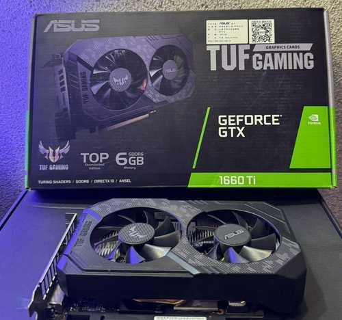 Видеокарта asus GeForce GTX 1660 TI 6GB TUF