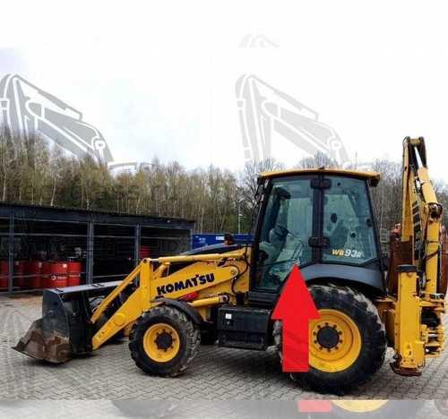 Стекло дверное правое Komatsu WB93R-8