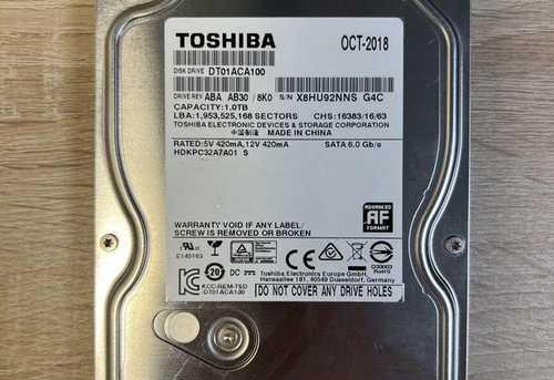 Жесткий диск на 1тб от Toshiba