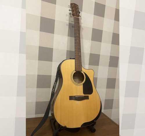 Акустическая гитара fender acoustic CD60CE NAT