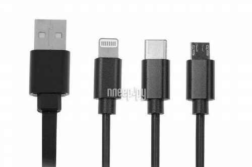 Luazon USB - microusb/Type-C/Lightning 2А 1m B