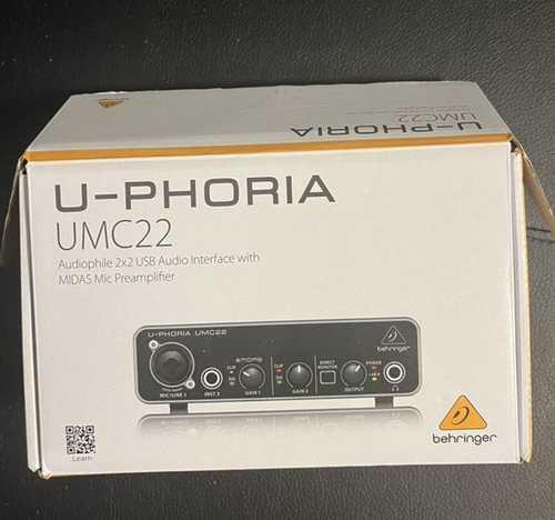 Внешняя звуковая карта behringer u phoria umc22