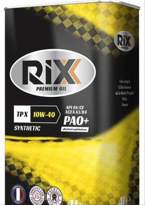 Синтетика rixx SAE 10W-40 SN/CF acea A3/B4 1 литр
