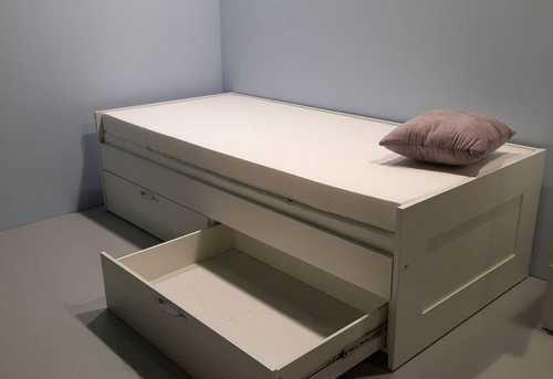 Кровать IKEA brimnes сириус раздвижная 80/160х200