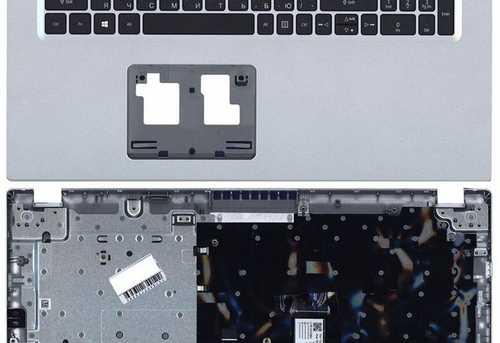 Клавиатура Acer A317-33 топ-панель серая