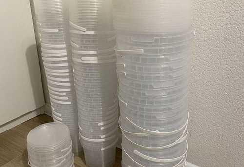Одноразовые пластиковые контейнеры