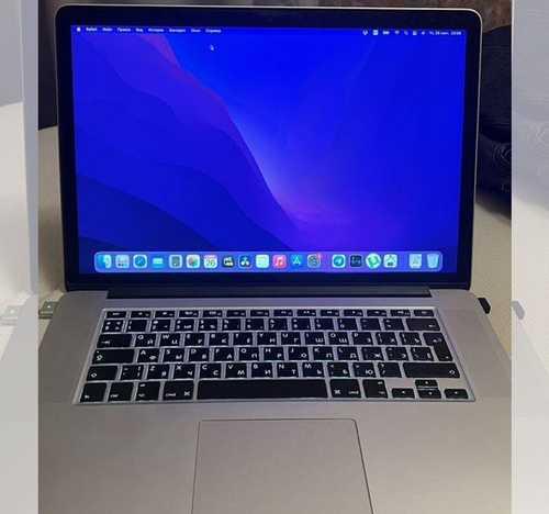 Apple macbook pro retina 15 2015; i7/16/500