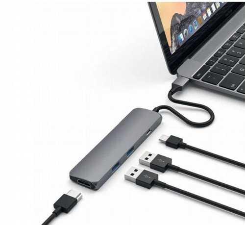 USB-хаб Satechi Aluminum Type-c (USB-C)