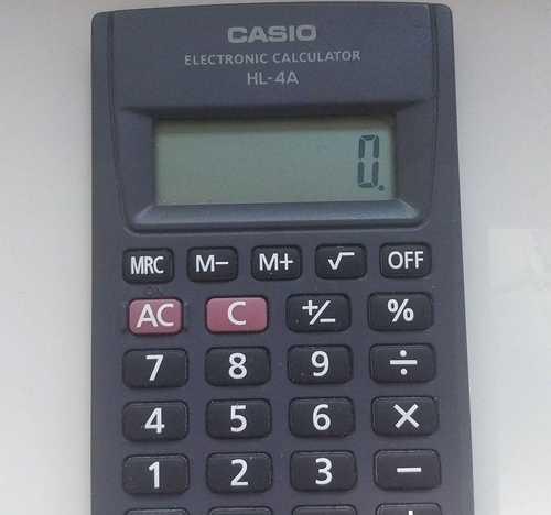 Калькулятор casio HL 4A