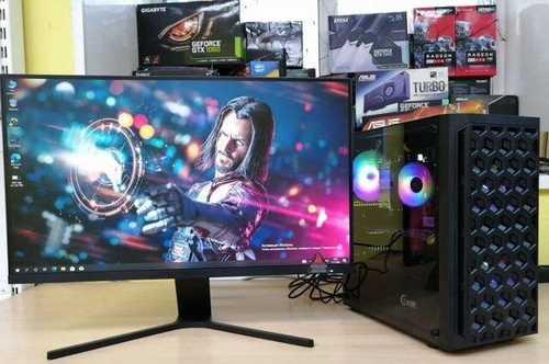 Игровой Ryzen 5/16Gb/SSD/GTX1060 6Gb + Монитор 27"