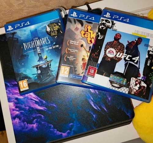 Sony playstation 4 slim 1tb 2 геймпада