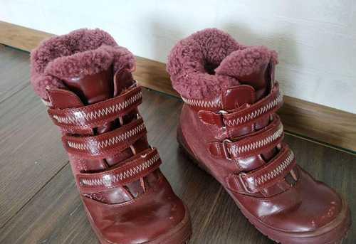 Ботинки зимние на девочку размер 32