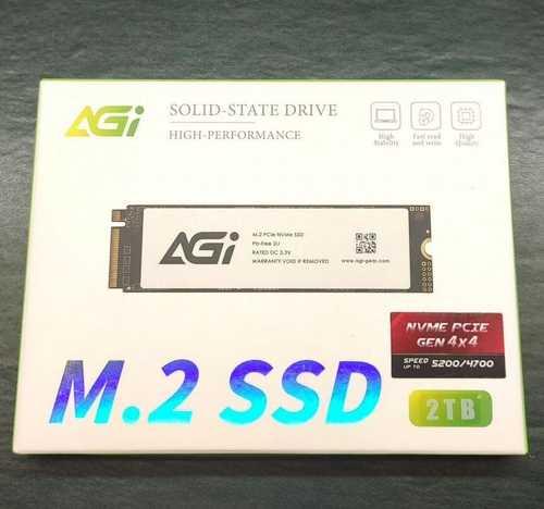 Новый SSD AGI 2Tb m.2 PCIe NVMe 4.0