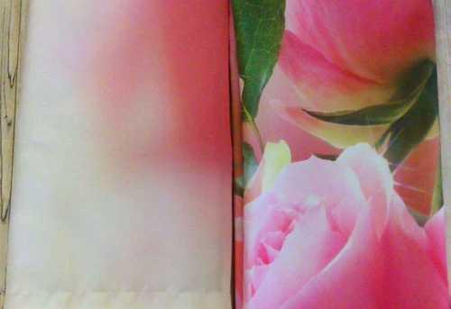 Фотошторы бу "розовые розы" на кухню
