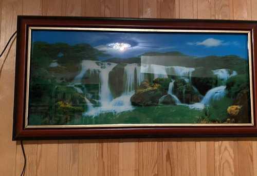 Картина с водопадом со звуками природы