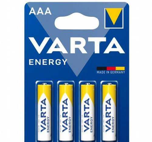 Батарейка Varta energy LR03 AAA BL4 Alkaline 1.5V (4103) (4/40/200)