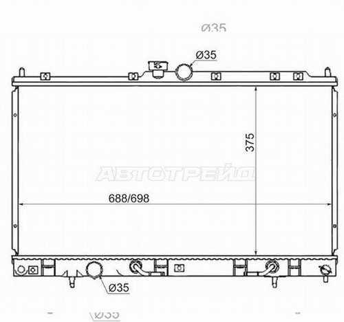 Радиатор mitsubishi lancer cedia CS#A 00-03 mitsubishi lancer CS#A 03-07 mitsubishi lancer CS#A 03-1