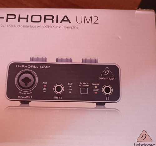 Внешняя звуковая карта behringer u phoria um2