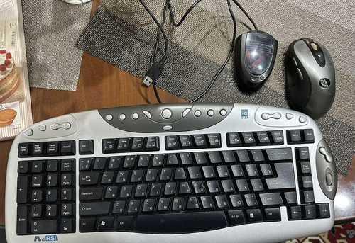Беспроводные клавиатура и мышь А4tech