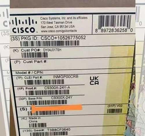 Коммутатор Cisco C9300X-24Y-A