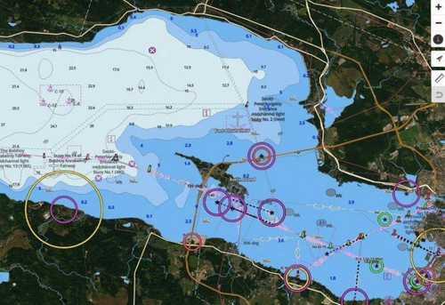 Карта глубин Финский залив для Garmin