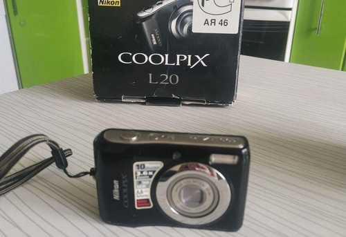Компактный фотоаппарат nikon coolpix L20