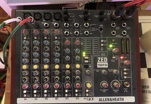 Микшерный пульт allen heath zed10fx