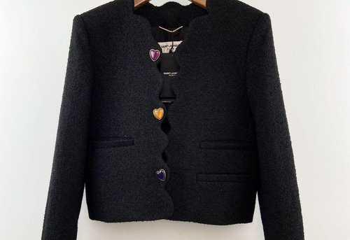 Женский твидовый Жакет Saint Laurent