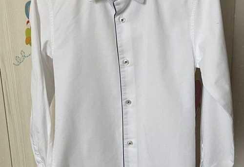 Рубашка белая детская школьная 128 см